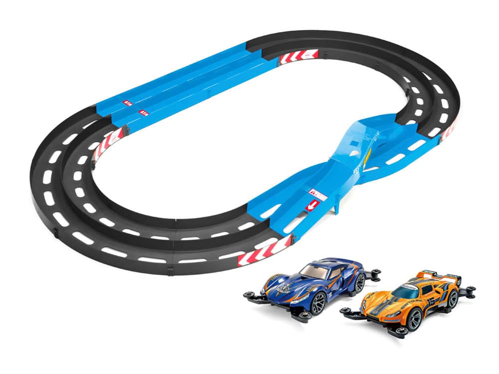 Tamiya 95658 MINI 4WD OVAL HOME CIRCUIT (TWO-LEVEL LANE CHANGE) plus ...